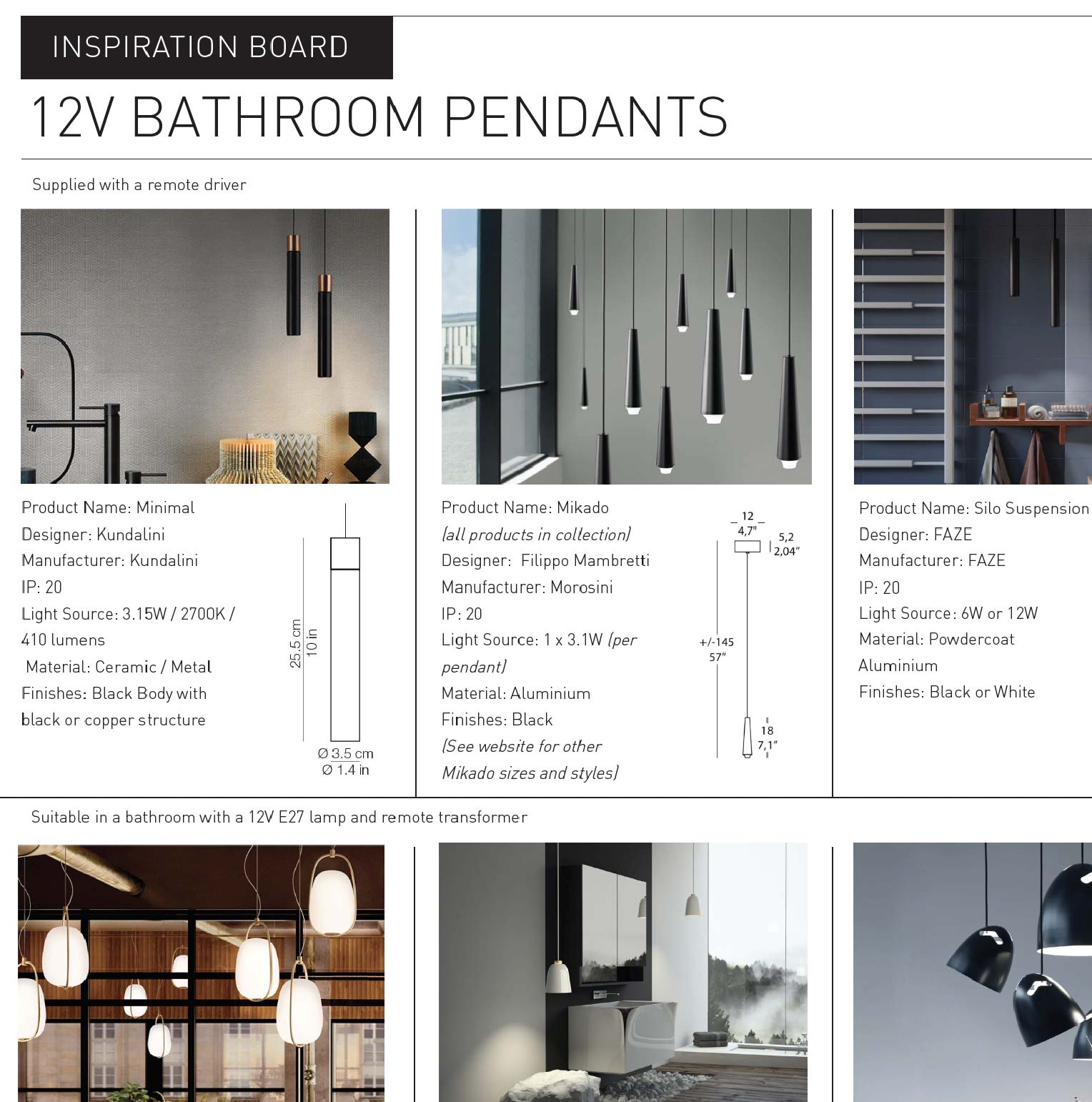 Radiant Lighting - Inspo Boards